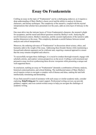 Essay On Frankenstein.pdf