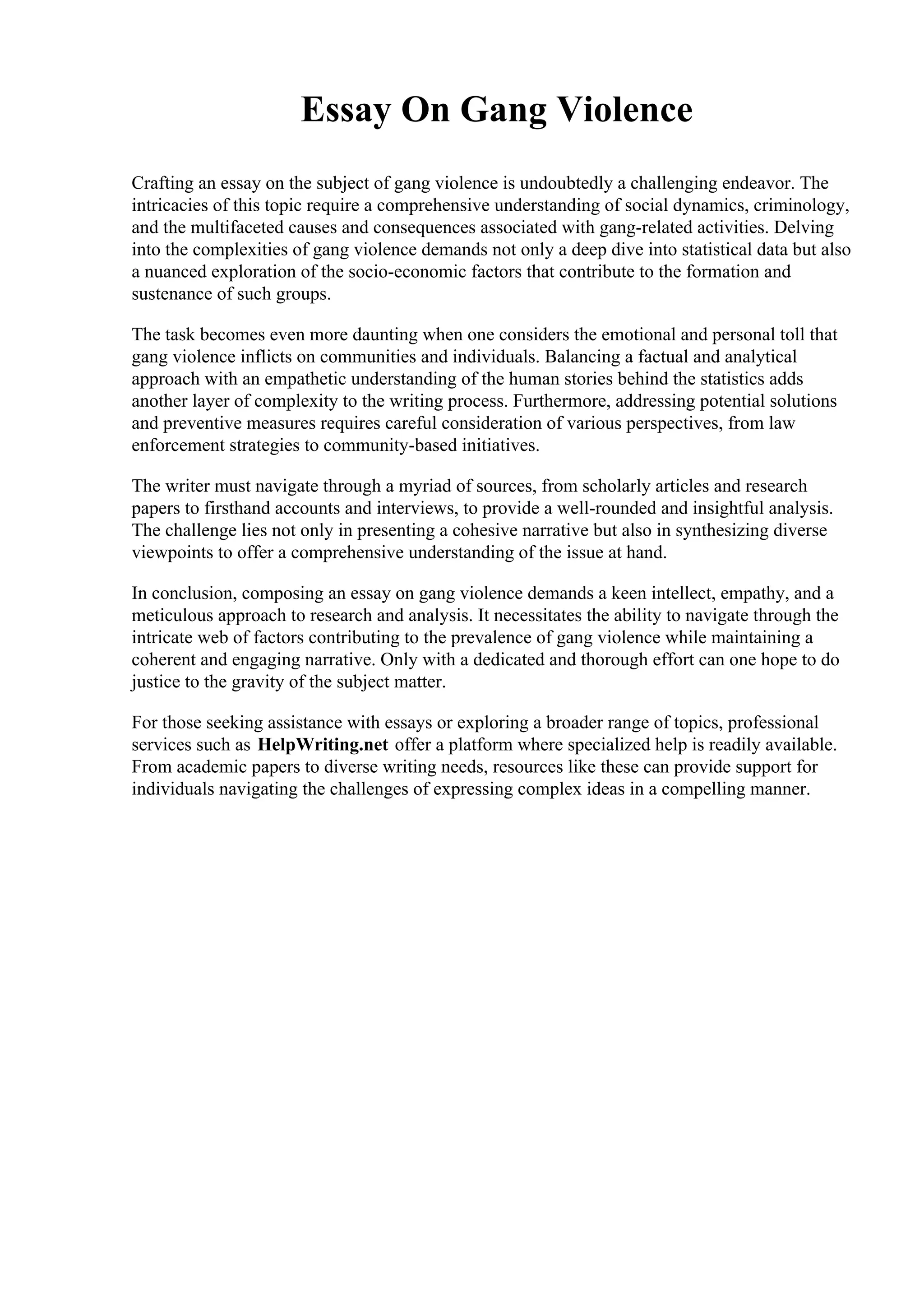 Essay On Gang Violence.pdf
