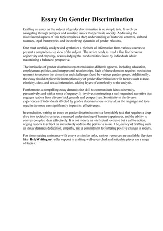 Essay On Gender Discrimination.pdf