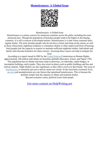 Essay On Global Issues | PDF