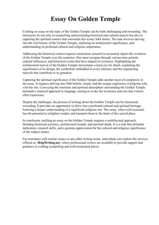 Essay On Golden Temple.pdf
