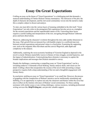 Essay On Great Expectations.pdf