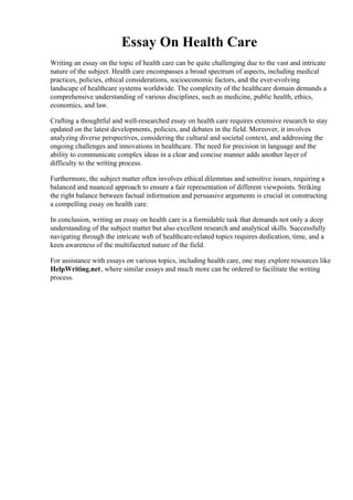 Essay On Health Care.pdf