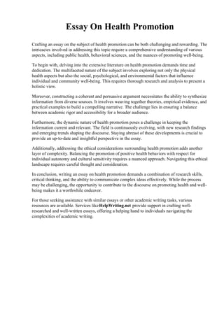 Essay On Health Promotion.pdf