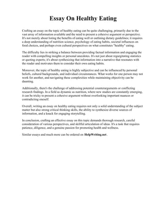 Essay On Healthy Eating.pdf