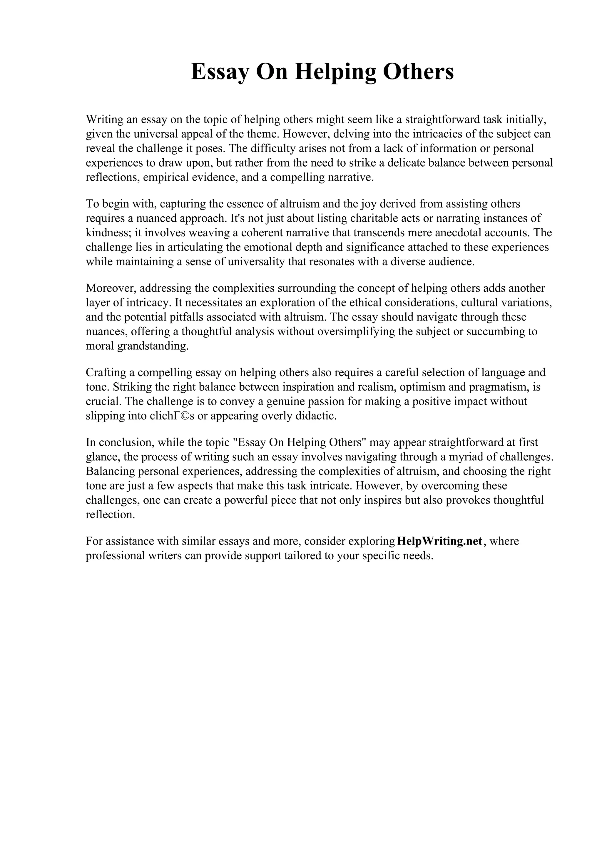 Essay On Helping Others.pdf
