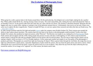 Essay On History Of Photography | PPT
