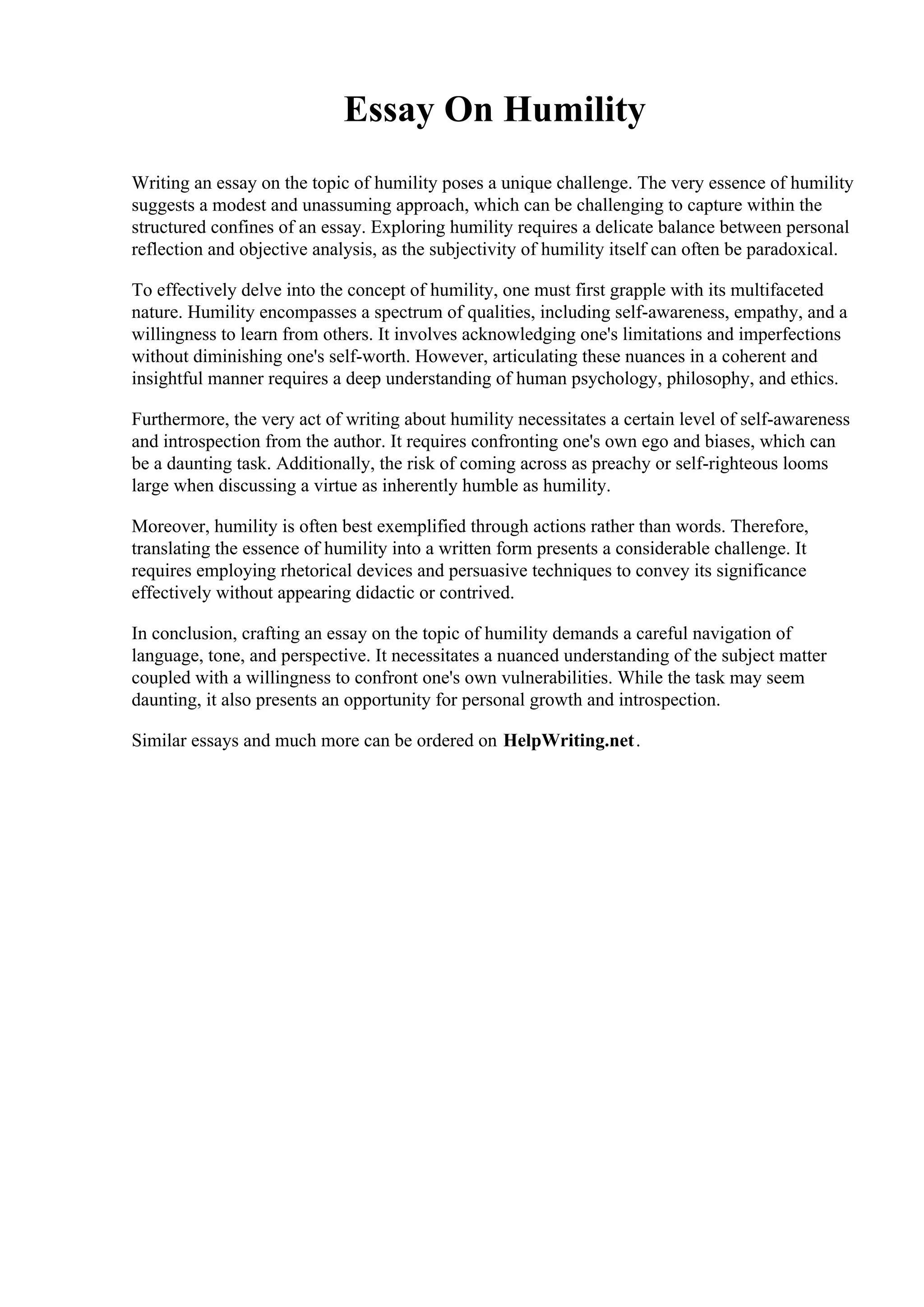 Essay On Humility.pdf