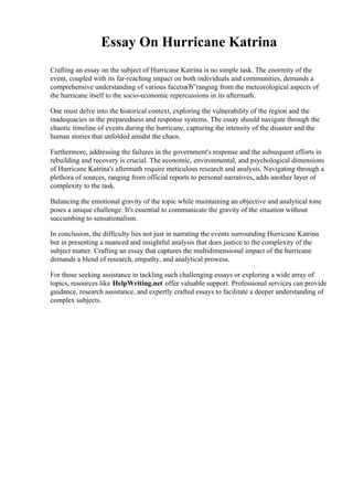 Essay On Hurricane Katrina.pdf