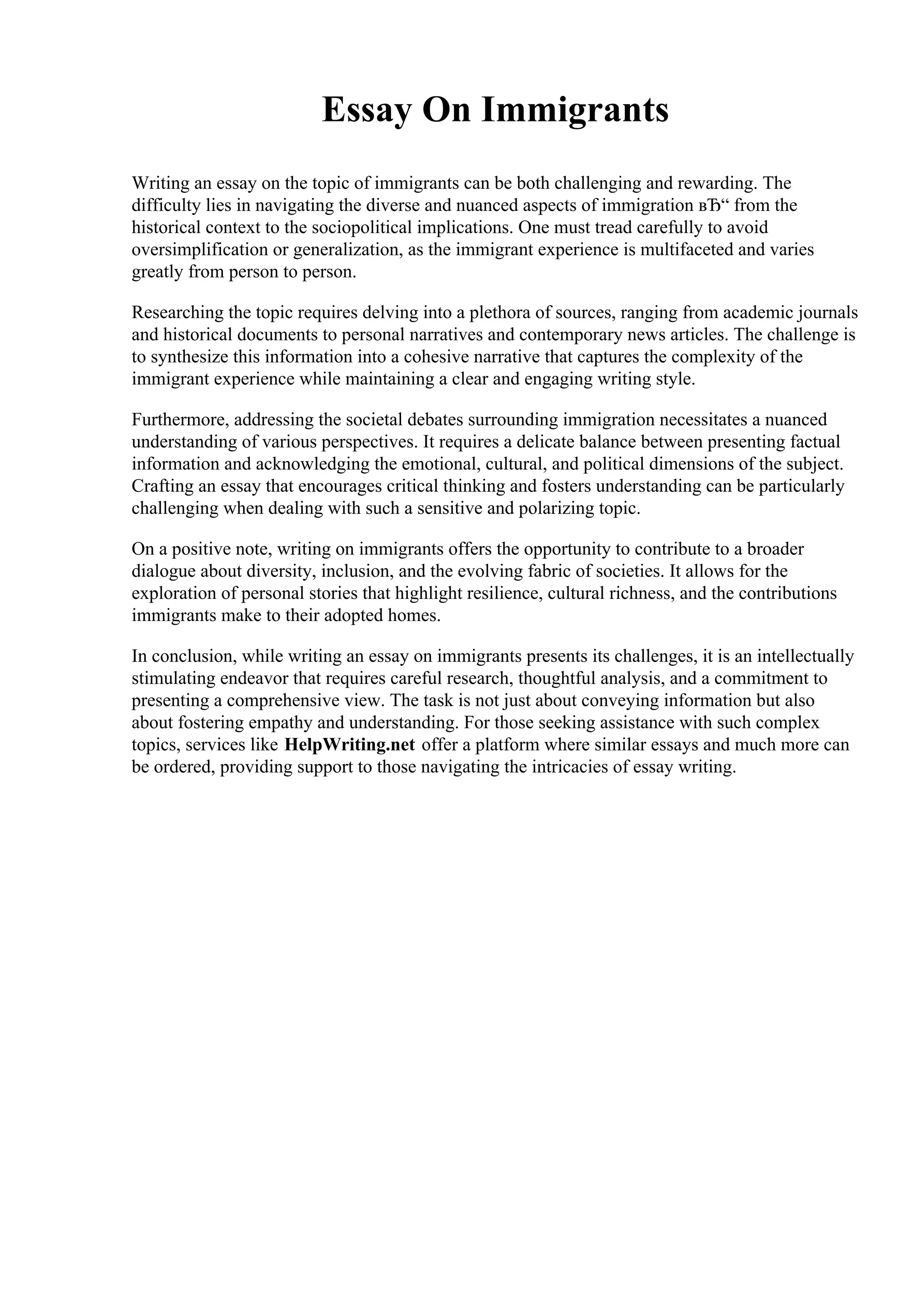 Essay On Immigrants.pdf