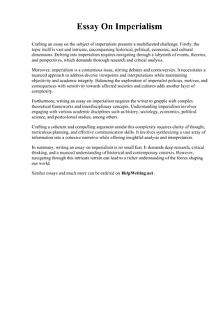 Essay On Imperialism.pdf