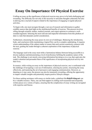 Essay On Importance Of Physical Exercise.pdf