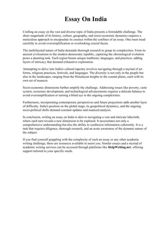 Essay On India.pdf