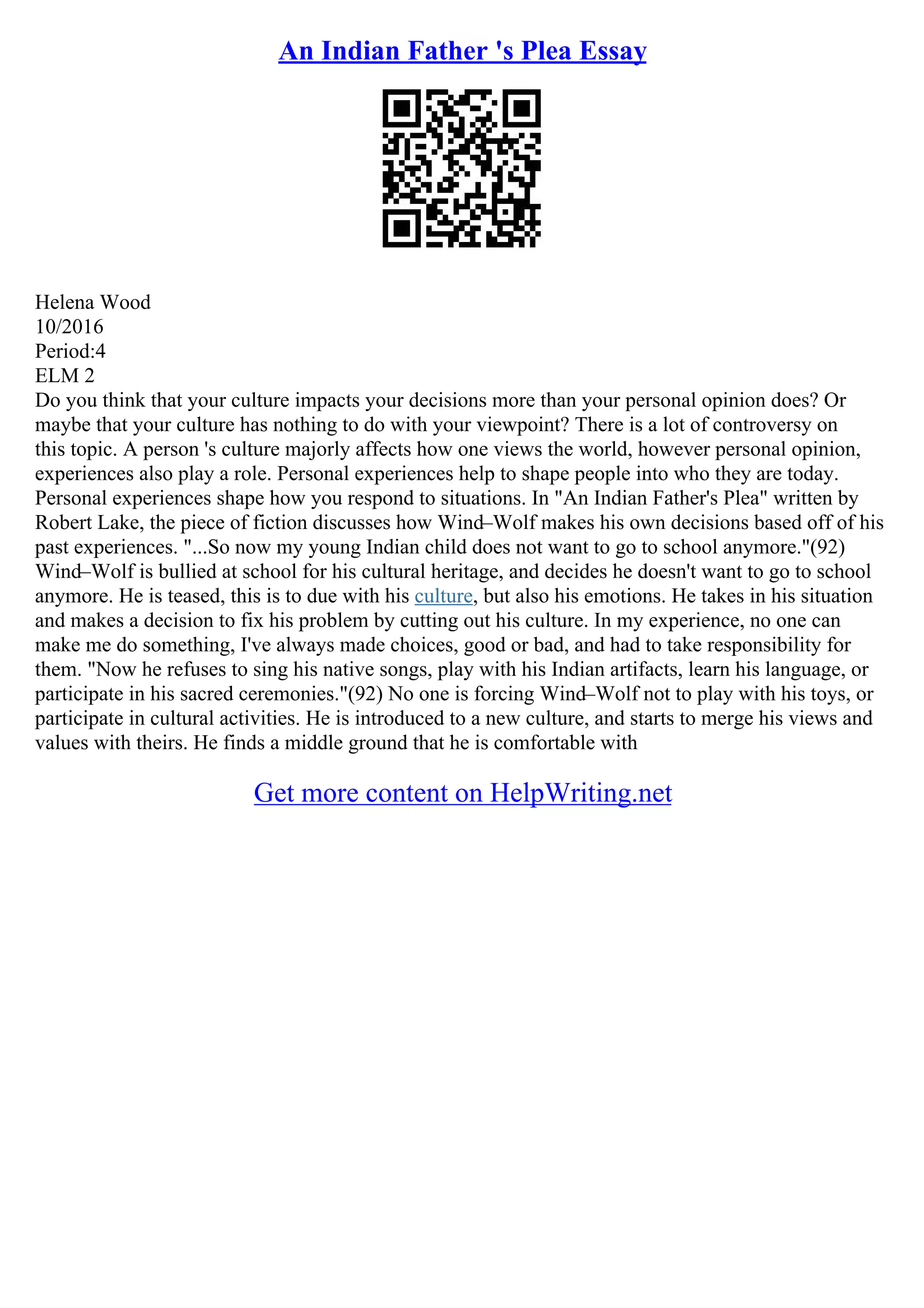 Essay On Indian Culture | PDF