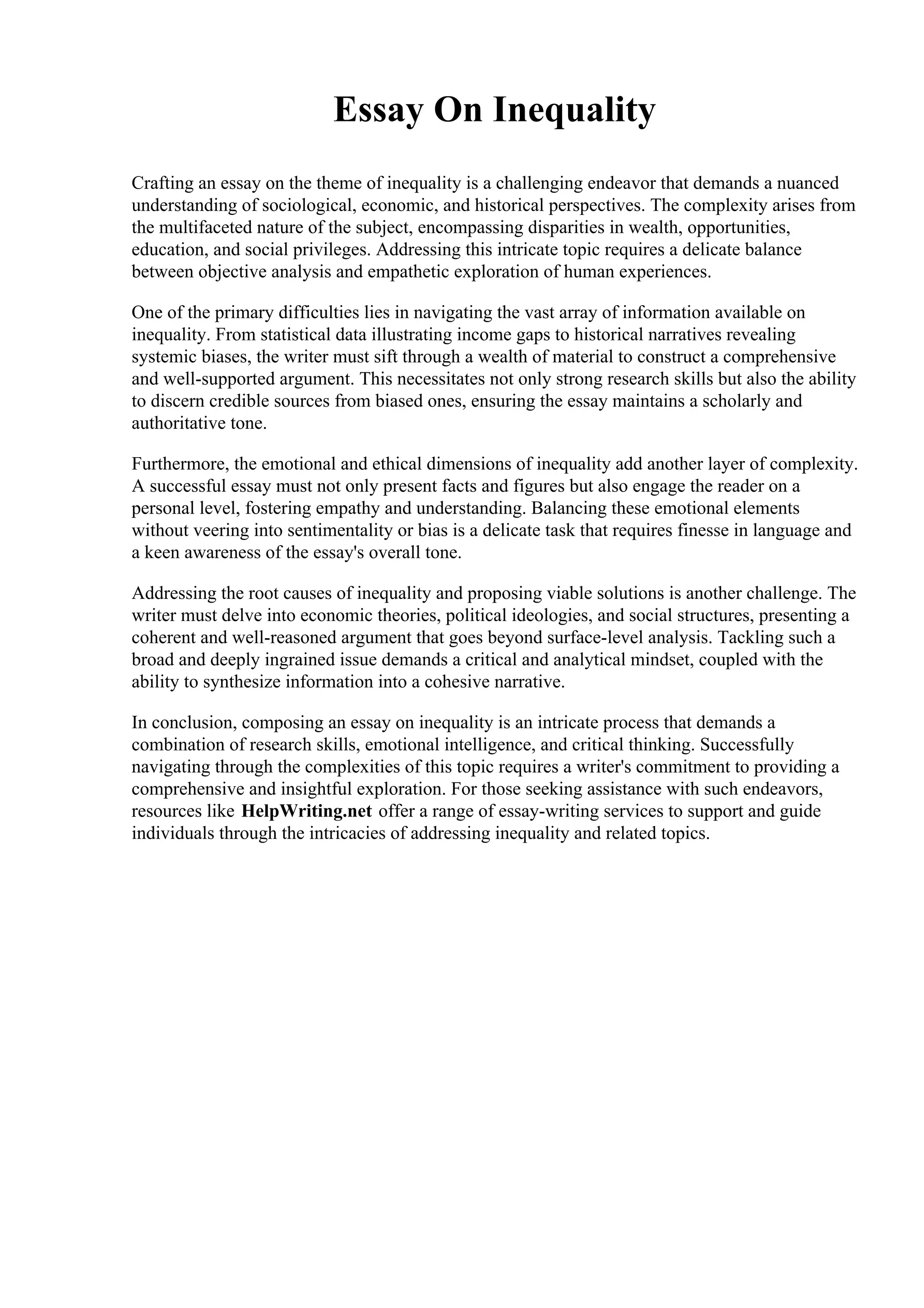 Essay On Inequality.pdf