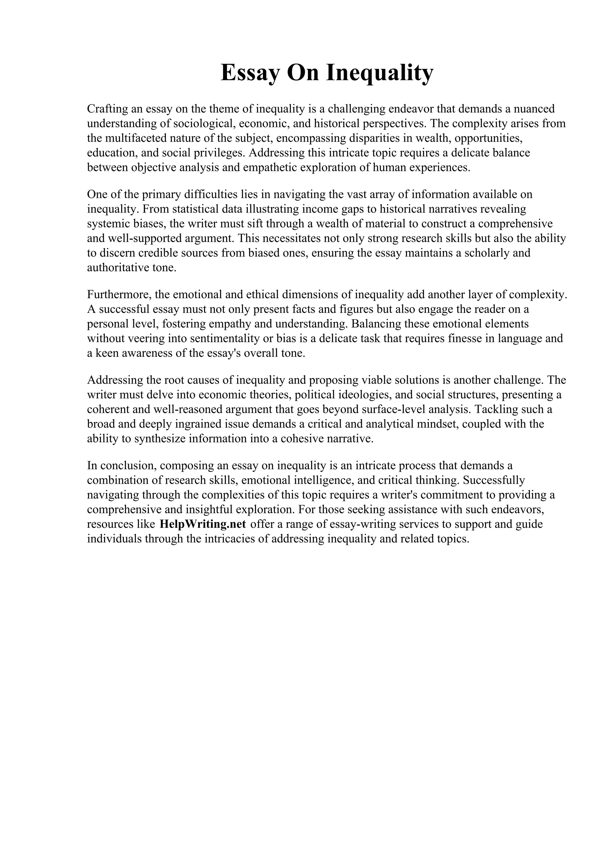 Essay On Inequality.pdf