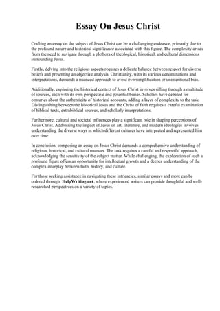 Essay On Jesus Christ.pdf