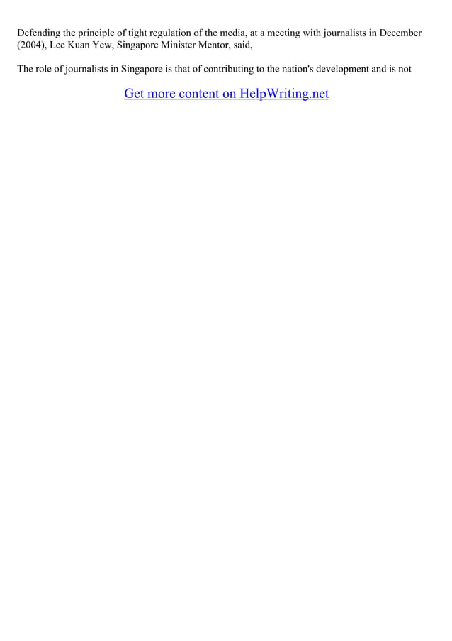 Essay On Journalism | PDF