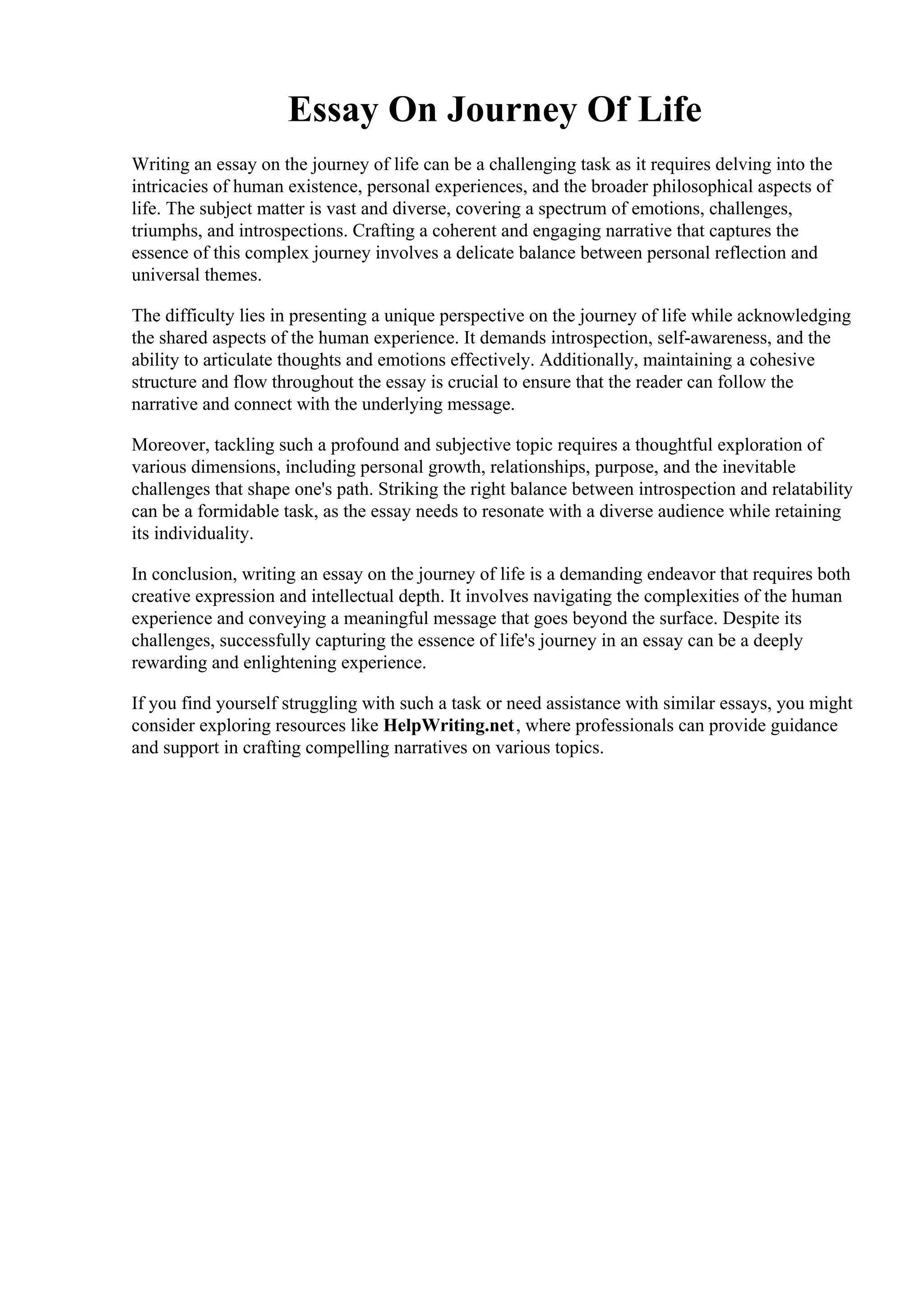 Essay On Journey Of Life.pdf