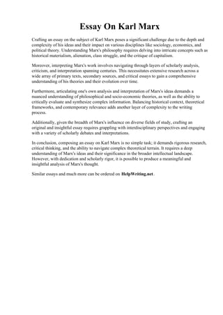 Essay On Karl Marx.pdf