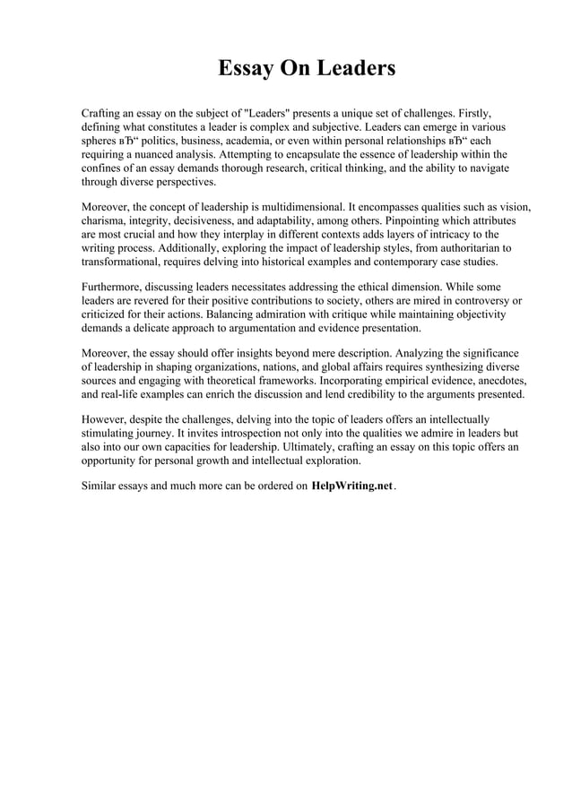 Essay On Leaders.pdf