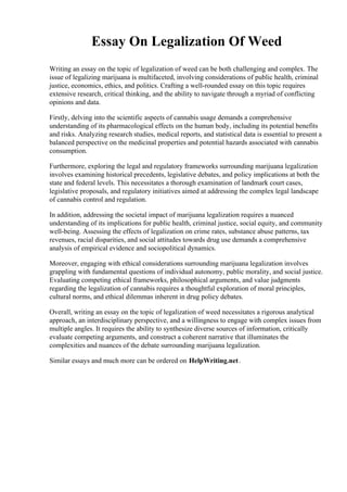 Essay On Legalization Of Weed.pdf
