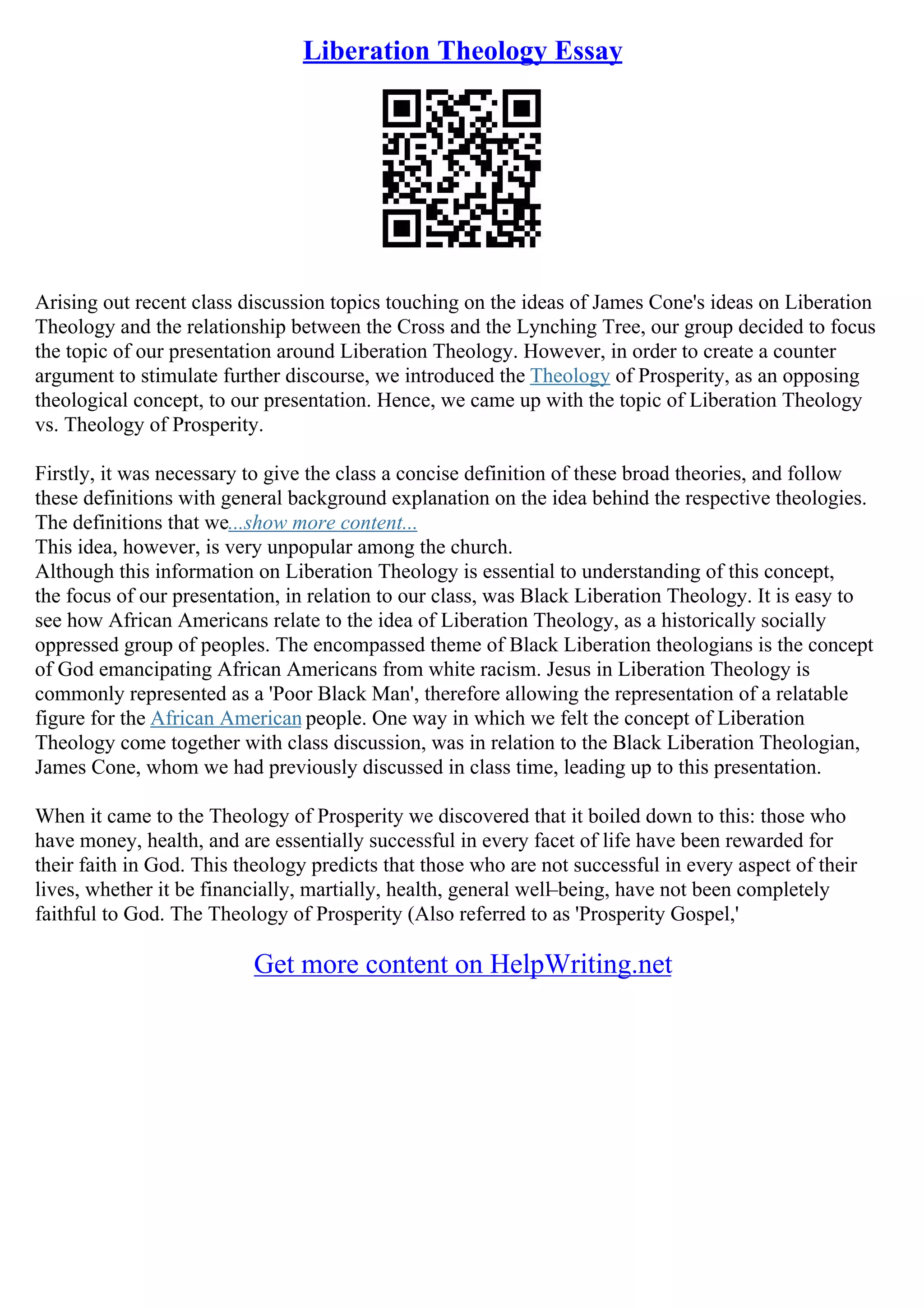 Essay On Liberation | PDF