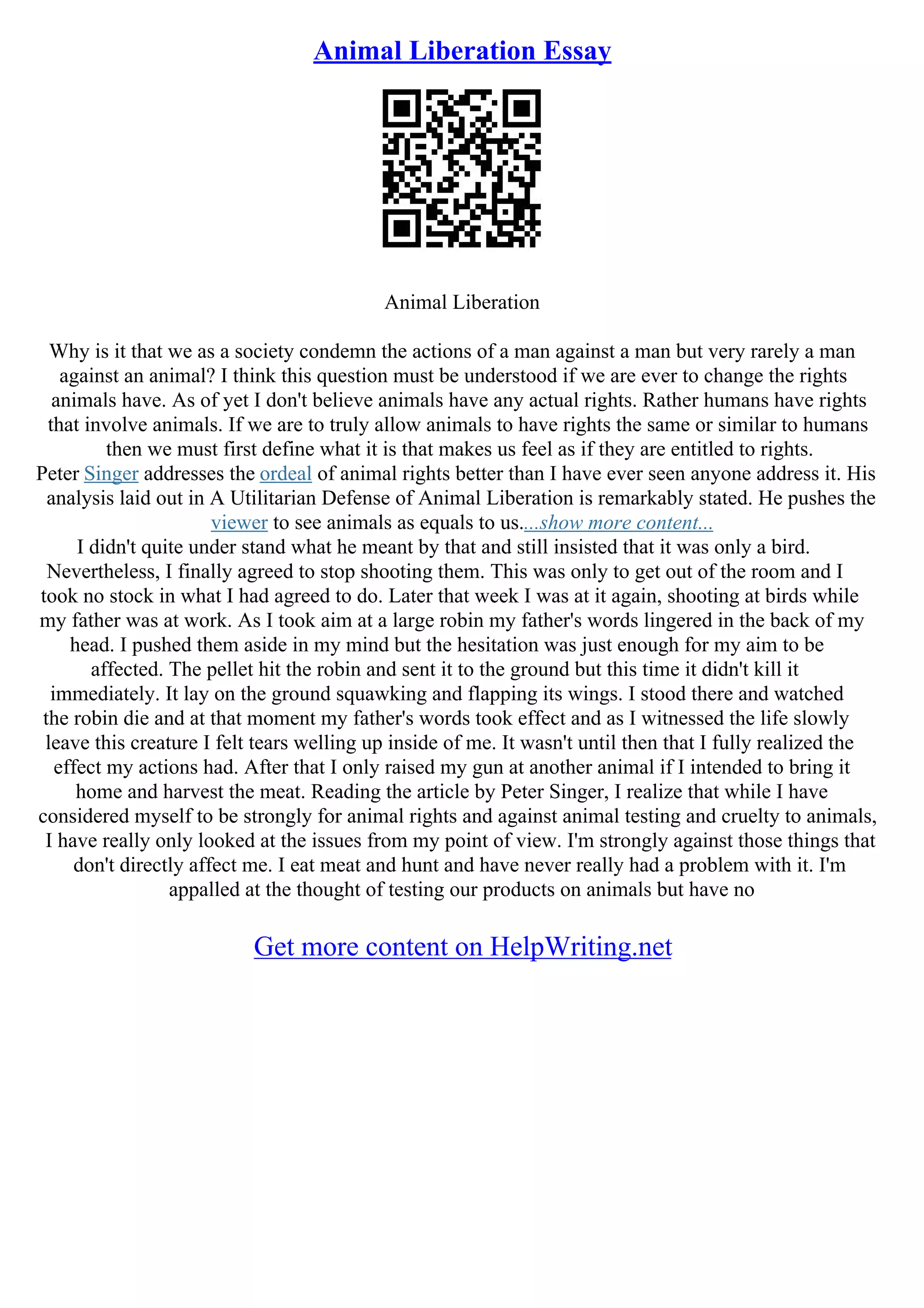 Essay On Liberation | PDF