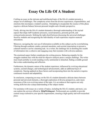 Essay On Life Of A Student.pdf