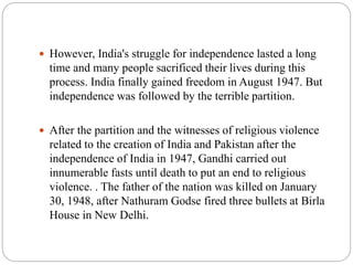 Essay on mahatma gandhi | PPT