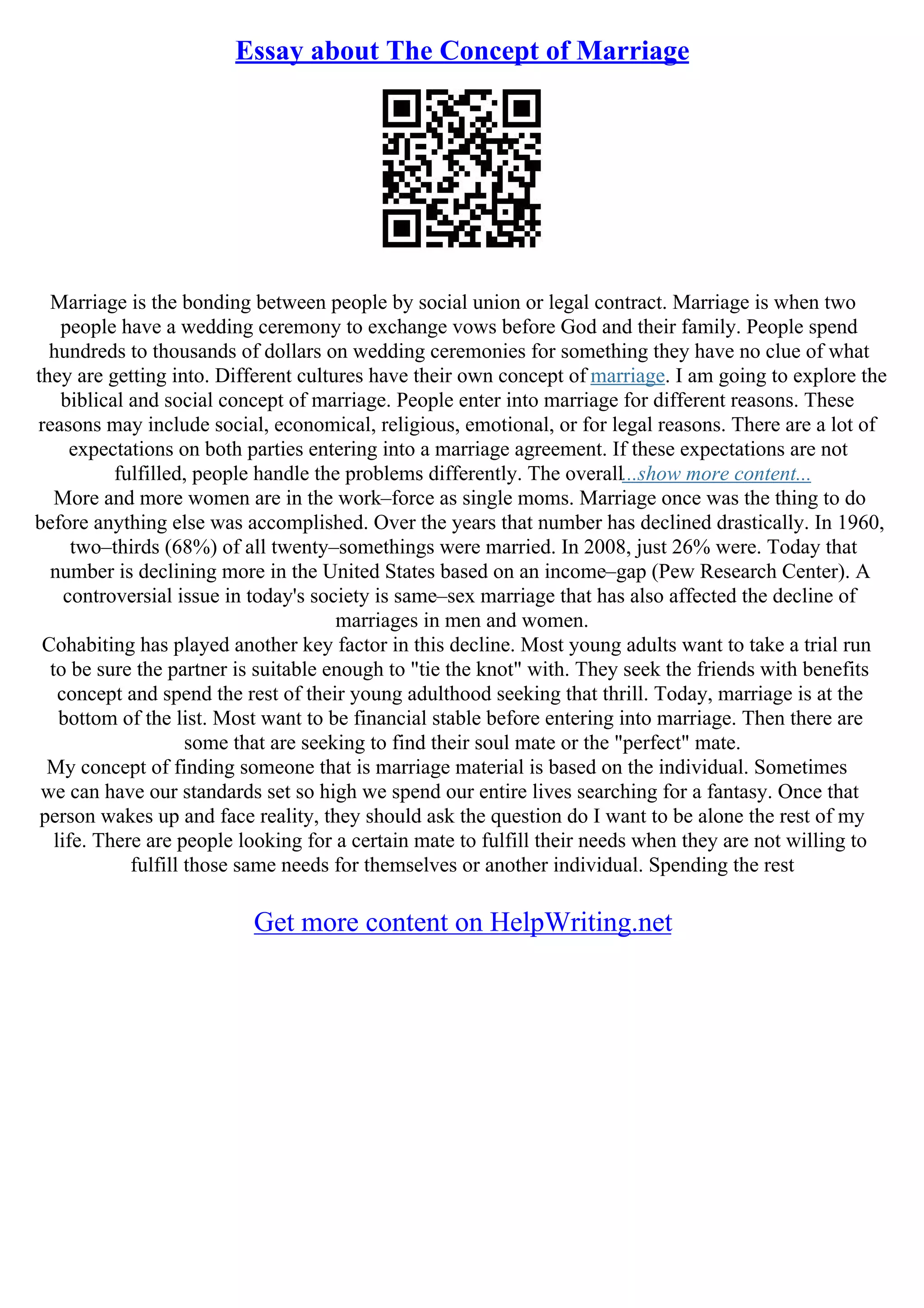 Essay On Marriage Ceremony | PDF