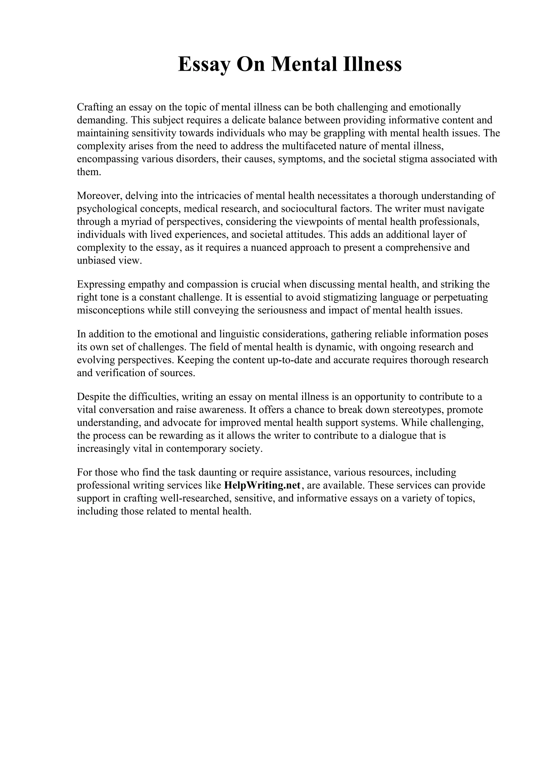 Essay On Mental Illness.pdf