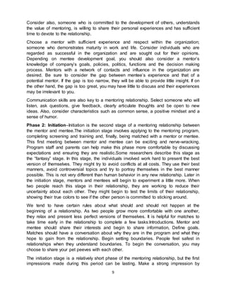 Essay on mentorship aiu(final) | DOCX