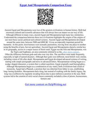 Essay On Mesopotamia | PDF