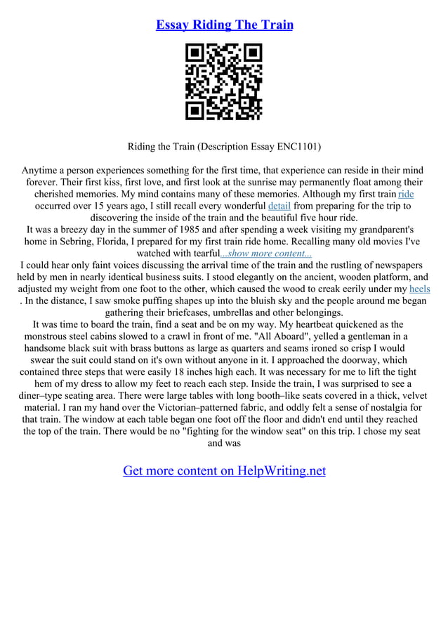 Essay On Metro Train | PDF