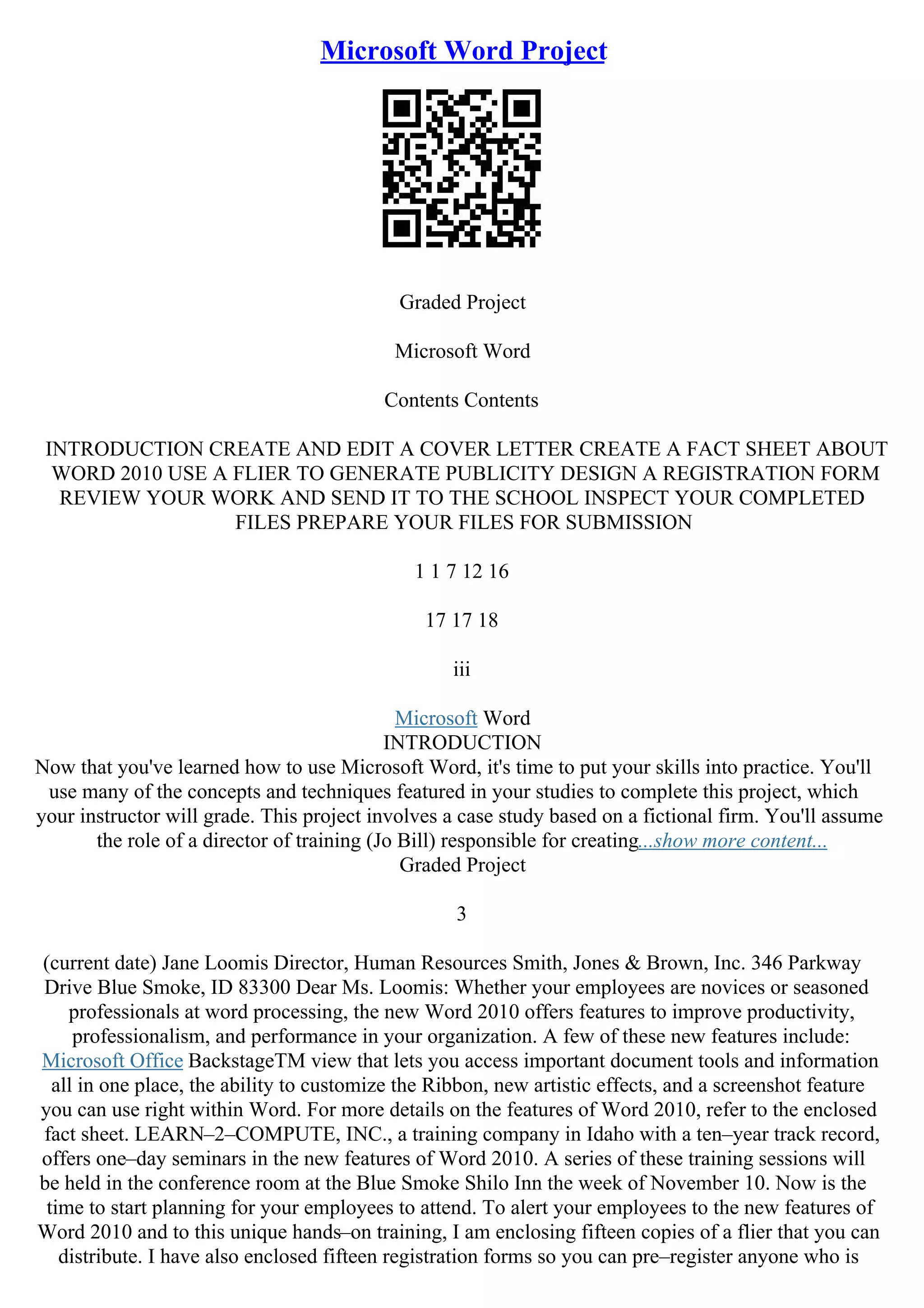 Essay On Microsoft Office | PDF