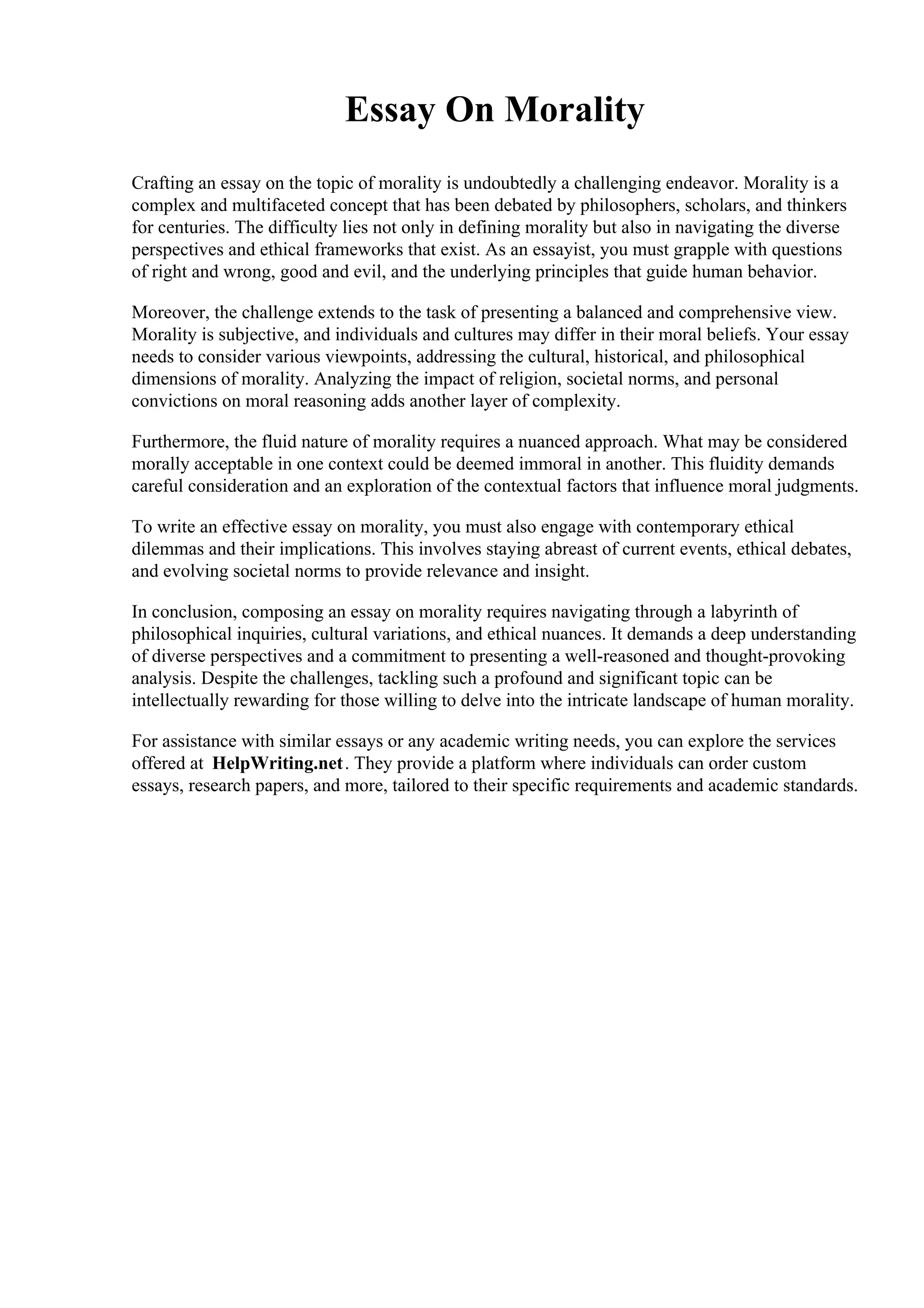 Essay On Morality.pdf