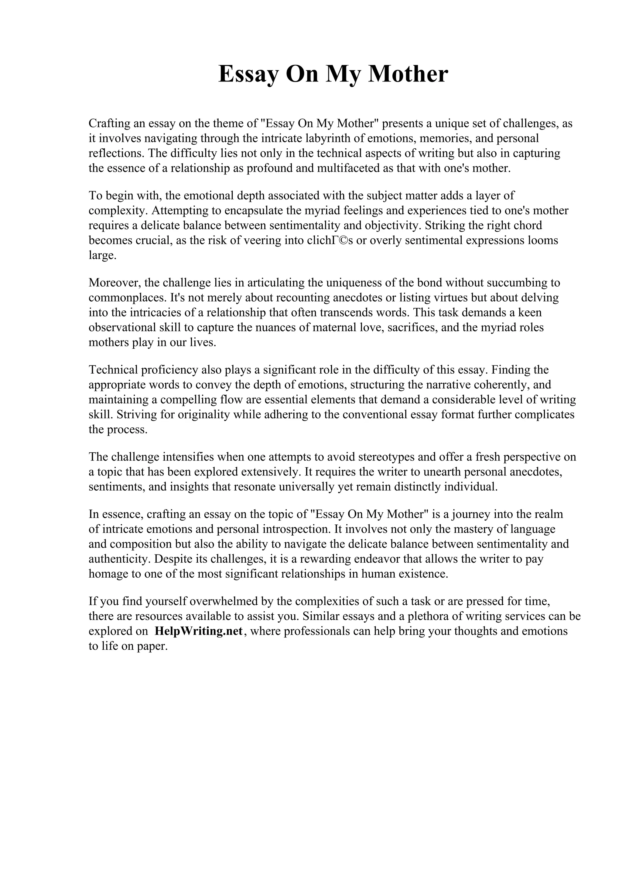 Essay On My Mother.pdf