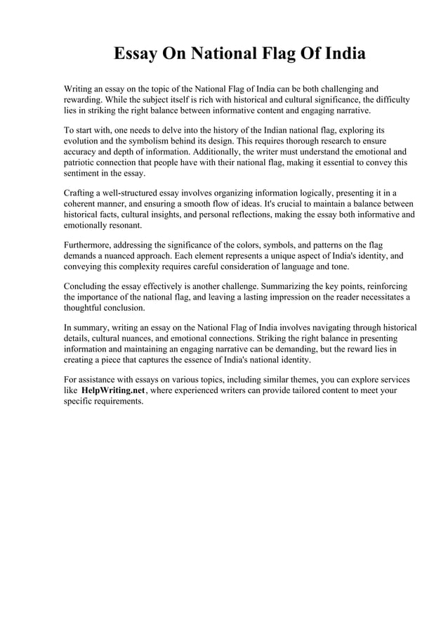 Essay On National Flag Of India.pdf