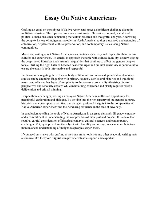 Essay On Native Americans.pdf