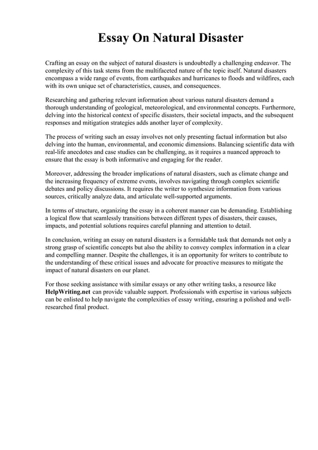Essay On Natural Disaster.pdf