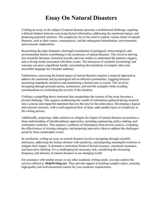 Essay On Natural Disasters.pdf