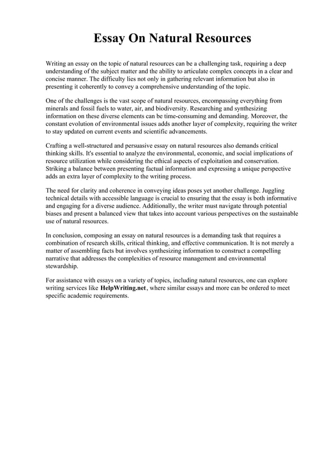 Essay On Natural Resources.pdf