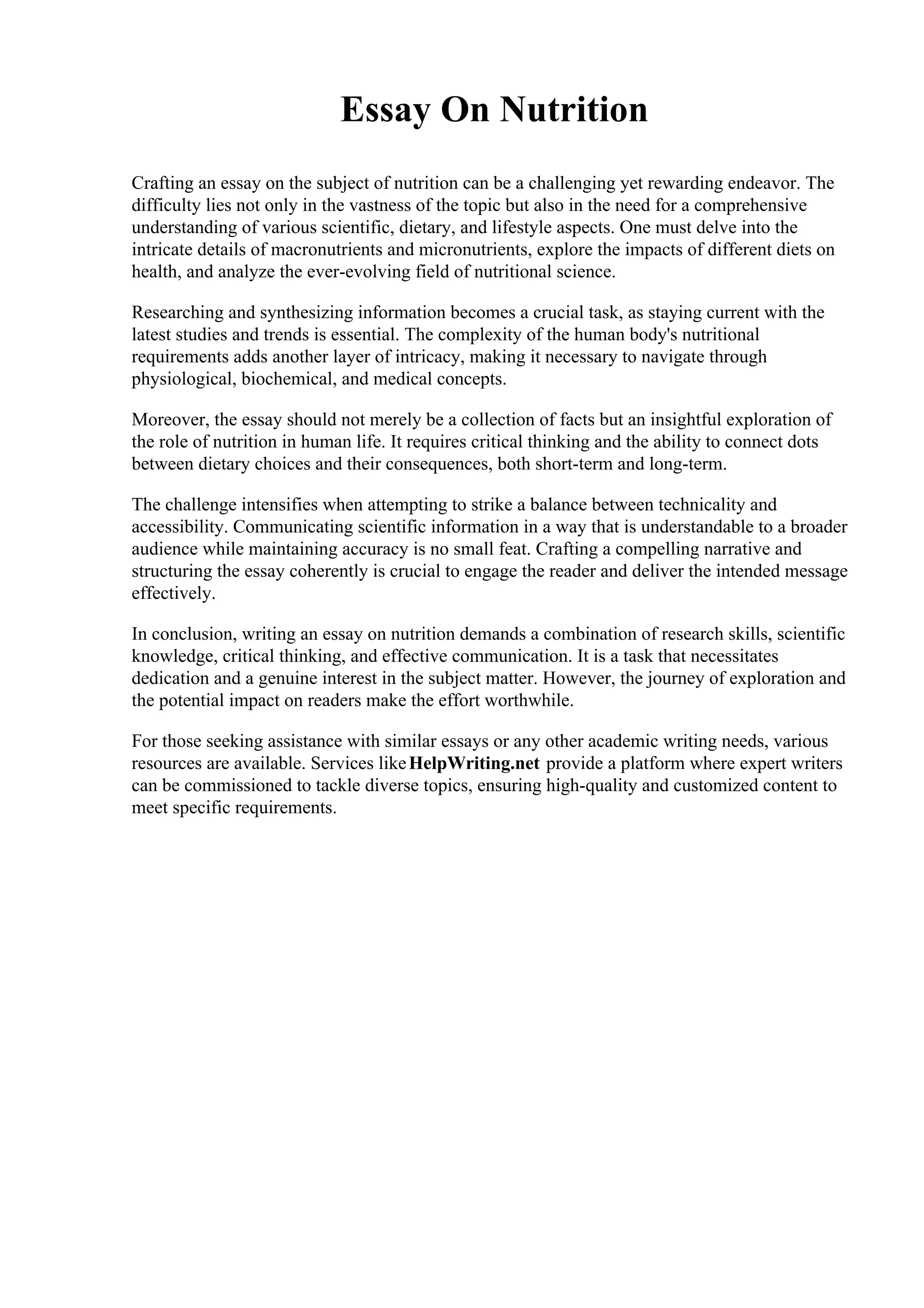 Essay On Nutrition.pdf