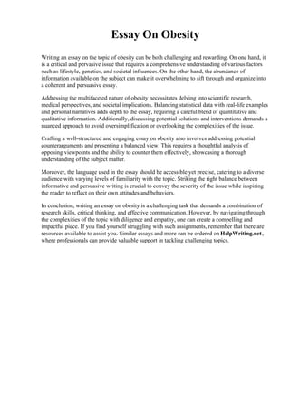 Essay On Obesity.pdf