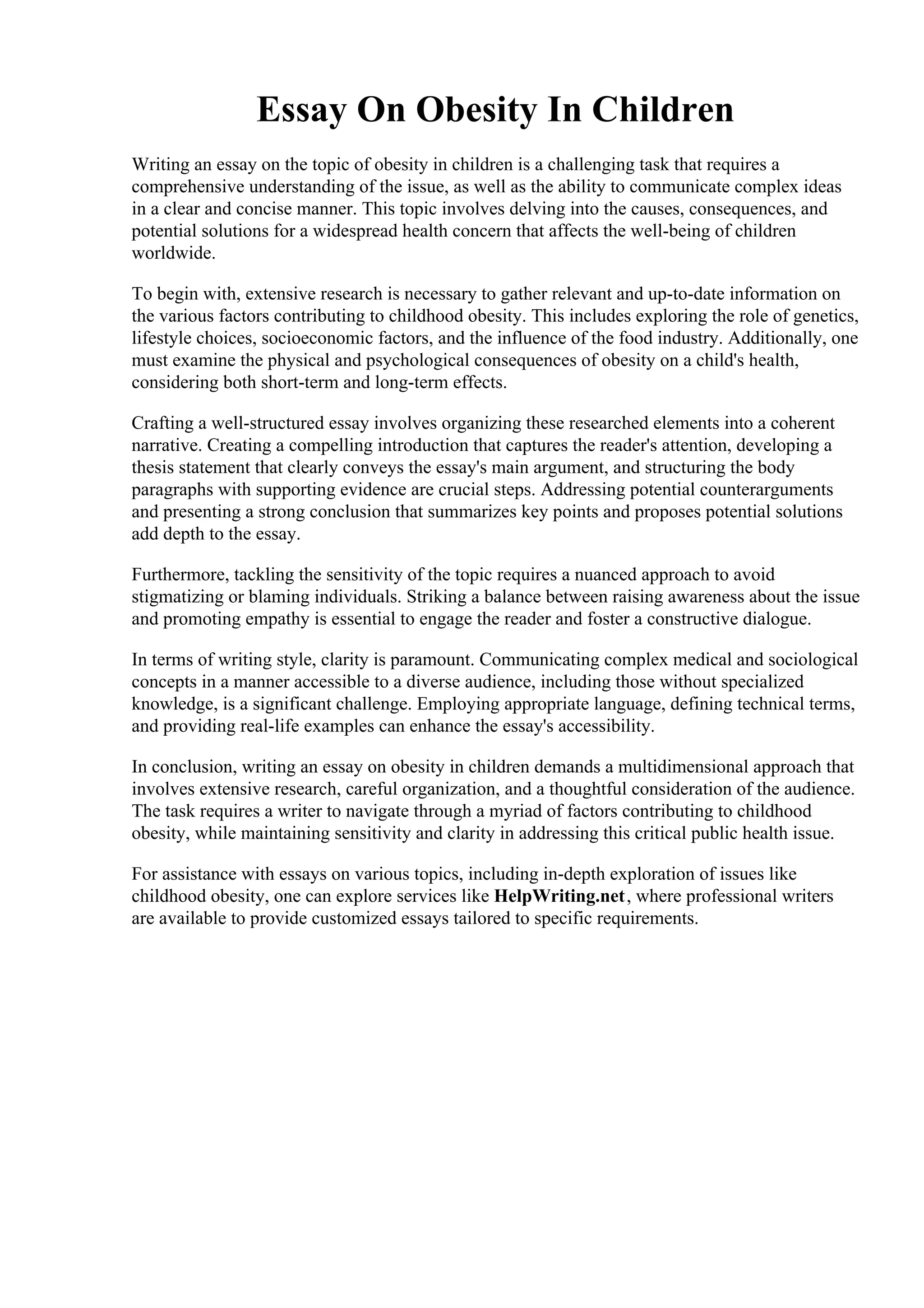 Essay On Obesity In Children.pdf
