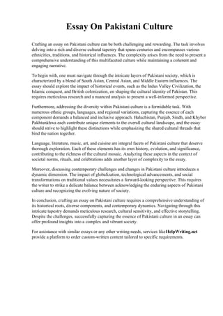 Essay On Pakistani Culture.pdf