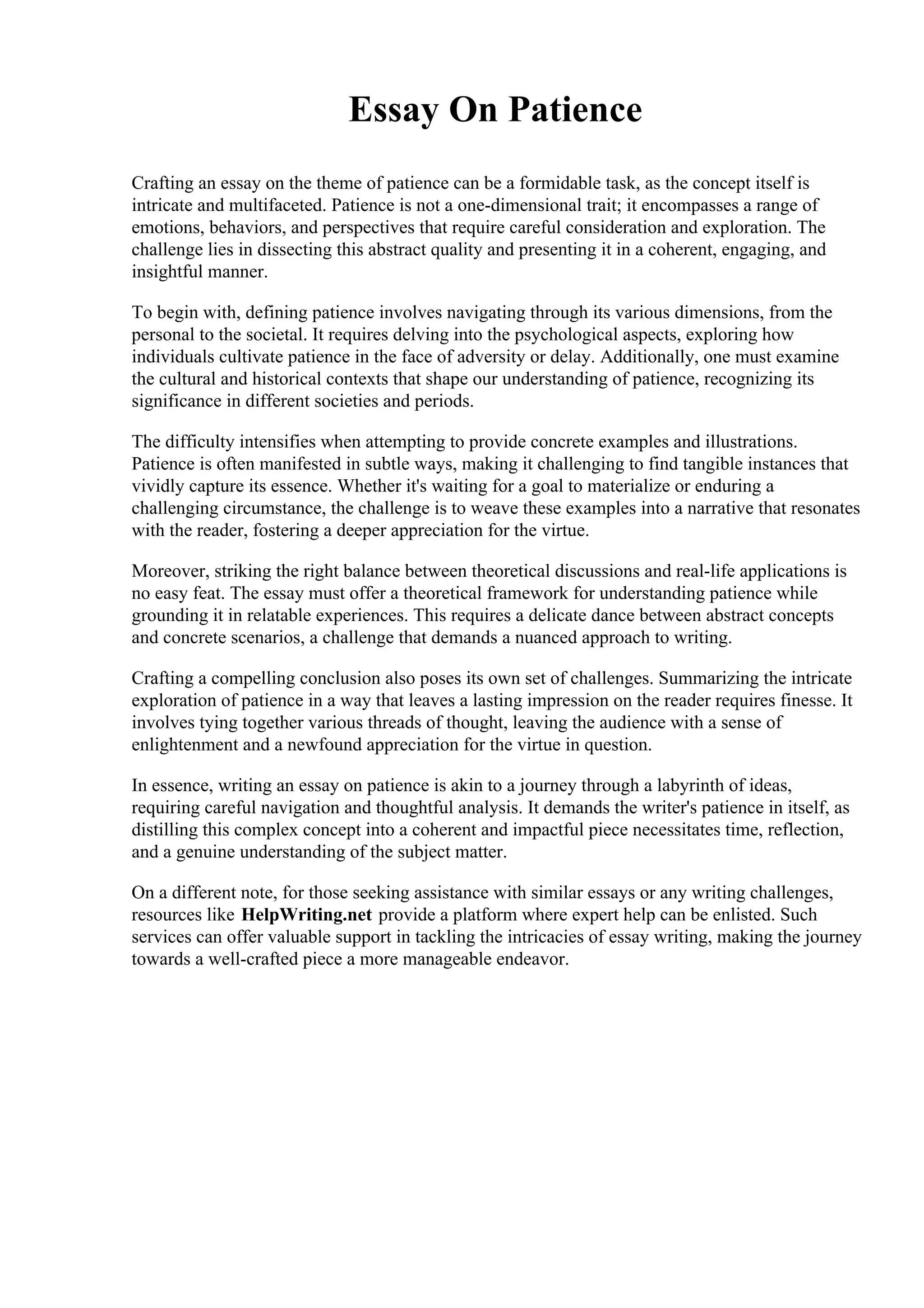 Essay On Patience.pdf