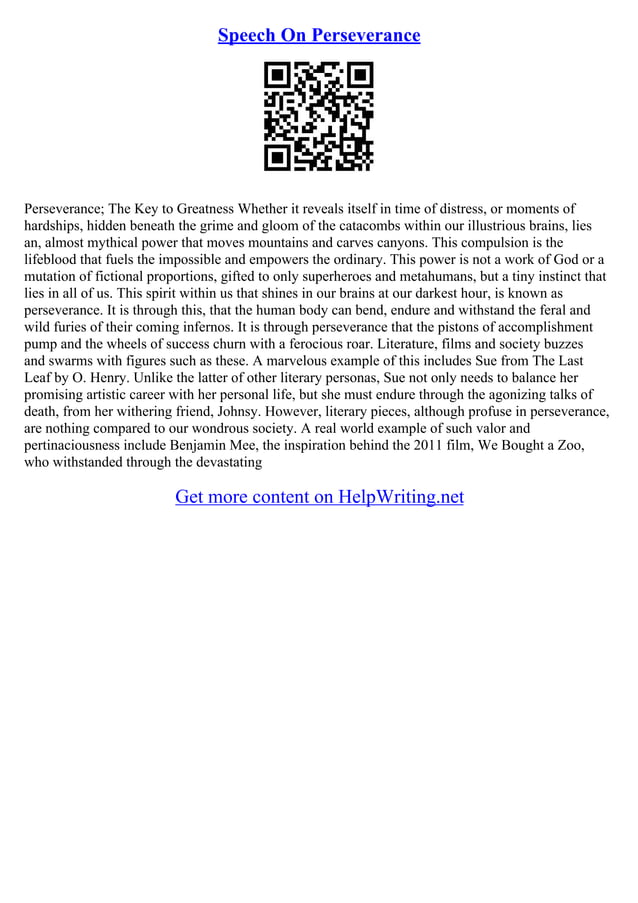 Essay On Perseverance | PDF | Christianity | Religion & Spirituality