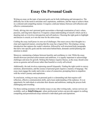 Essay On Personal Goals.pdf